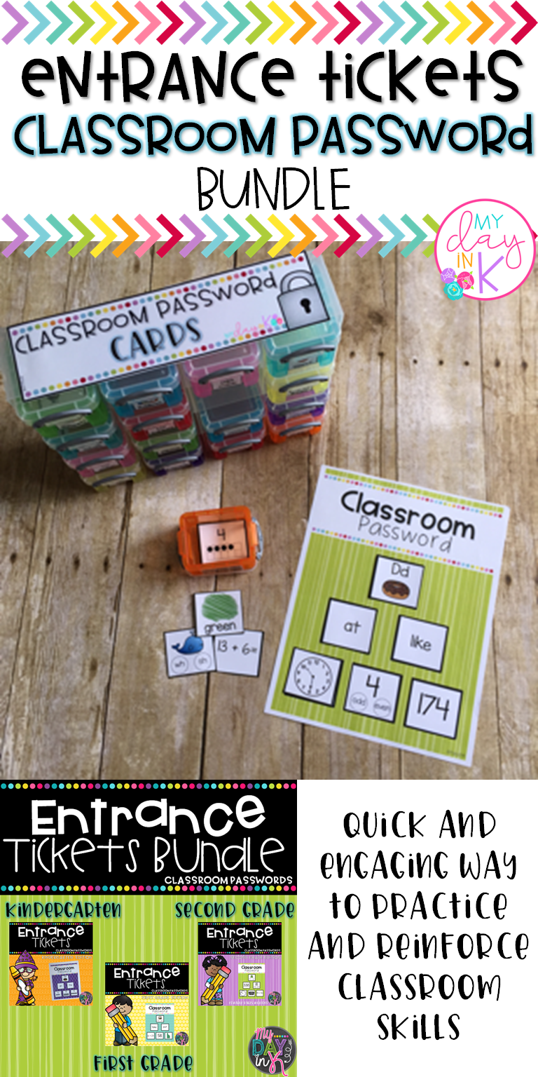 Using a Classroom Password to Quickly Reinforce Skills - My Day in K