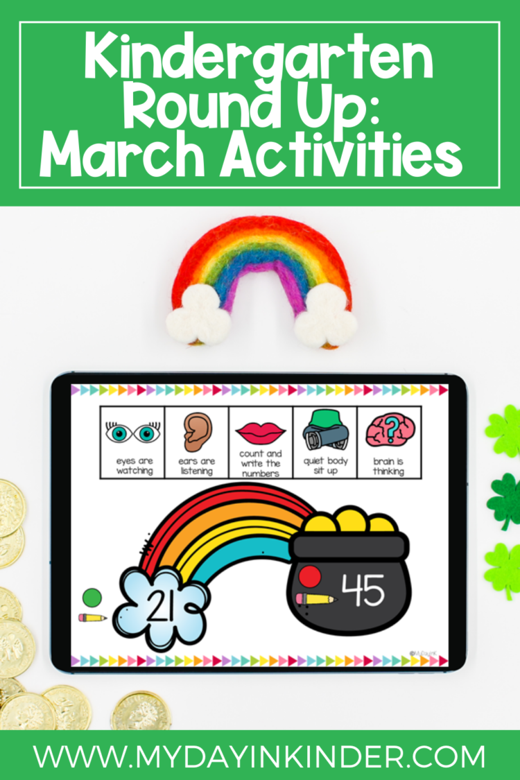 Kindergarten March Activities Round-Up - My Day in K