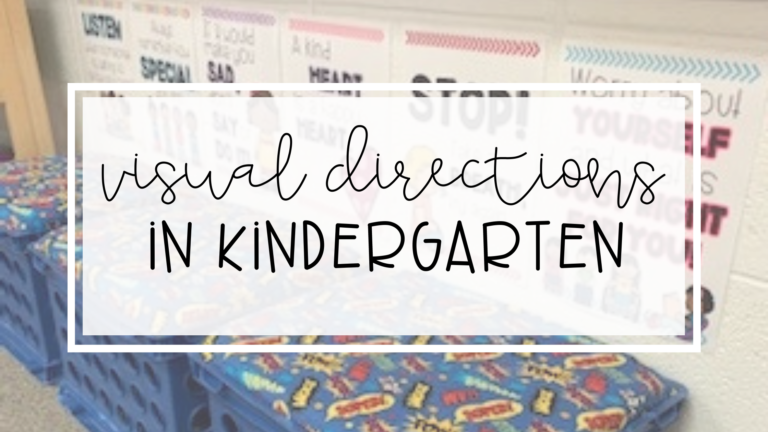 Visuals in the Kindergarten Classroom - My Day in K