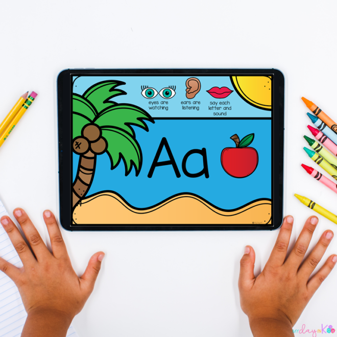 How to Use Digital Activities in Kindergarten - My Day in K