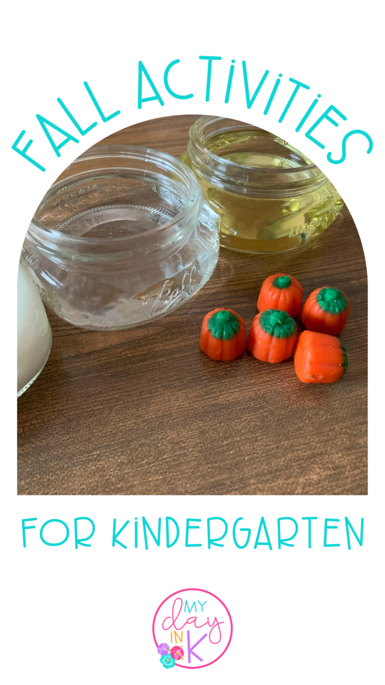 Fall Activities for Kindergarten - My Day in K