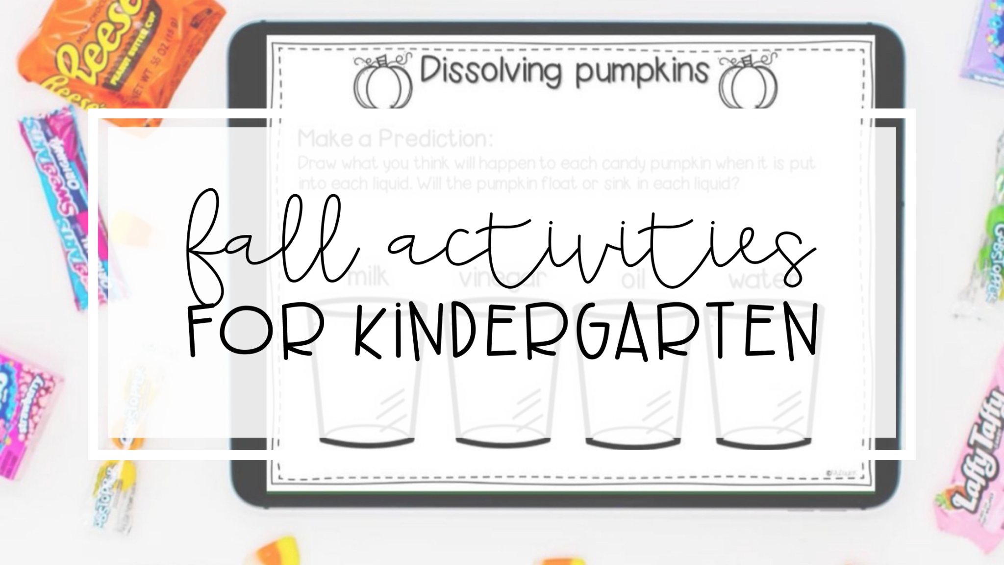 Fall Activities for Kindergarten - My Day in K