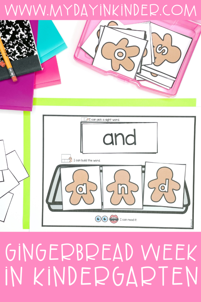 Gingerbread Week in Kindergarten Made Easy - My Day in K