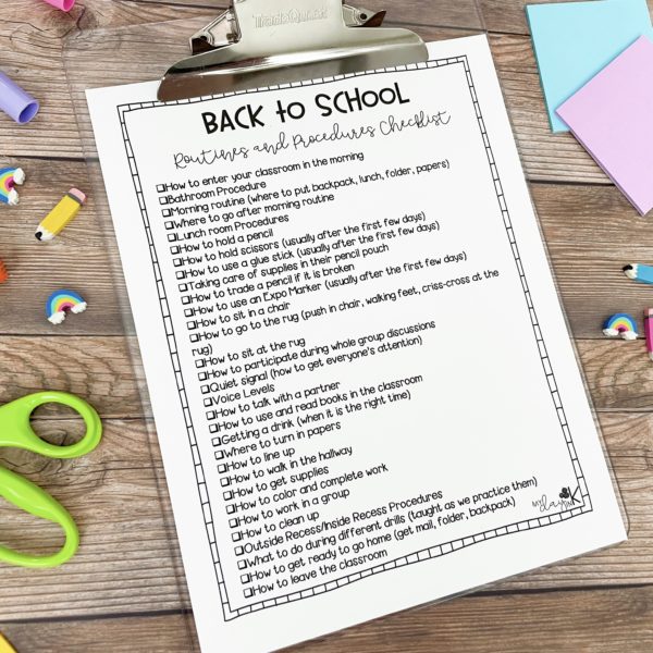 How to Plan the First Week of Kindergarten - My Day in K