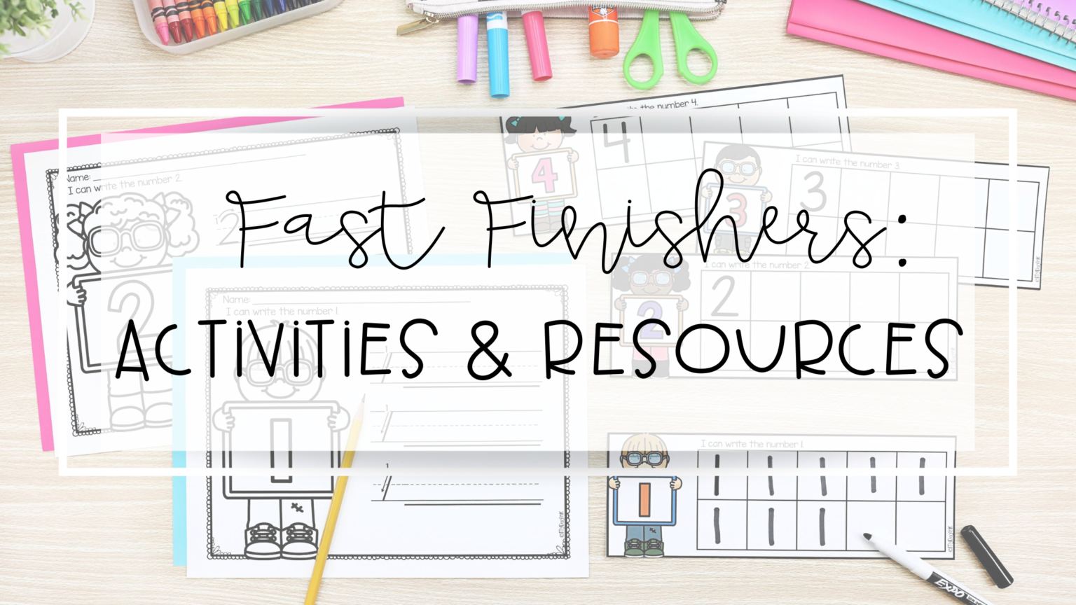 Engaging Early Finisher Activities For Kindergarten - My Day in K