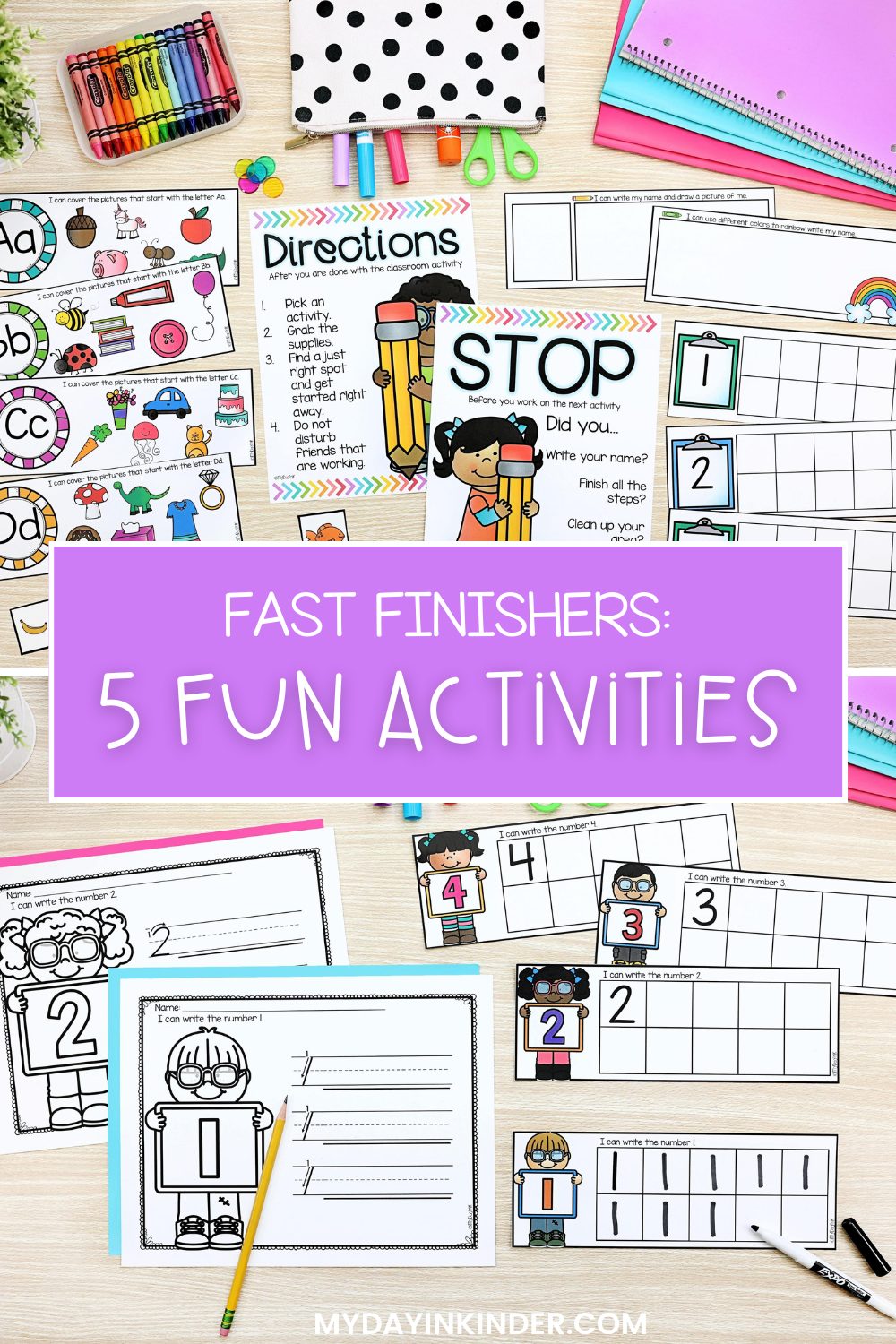 Engaging Early Finisher Activities For Kindergarten - My Day in K