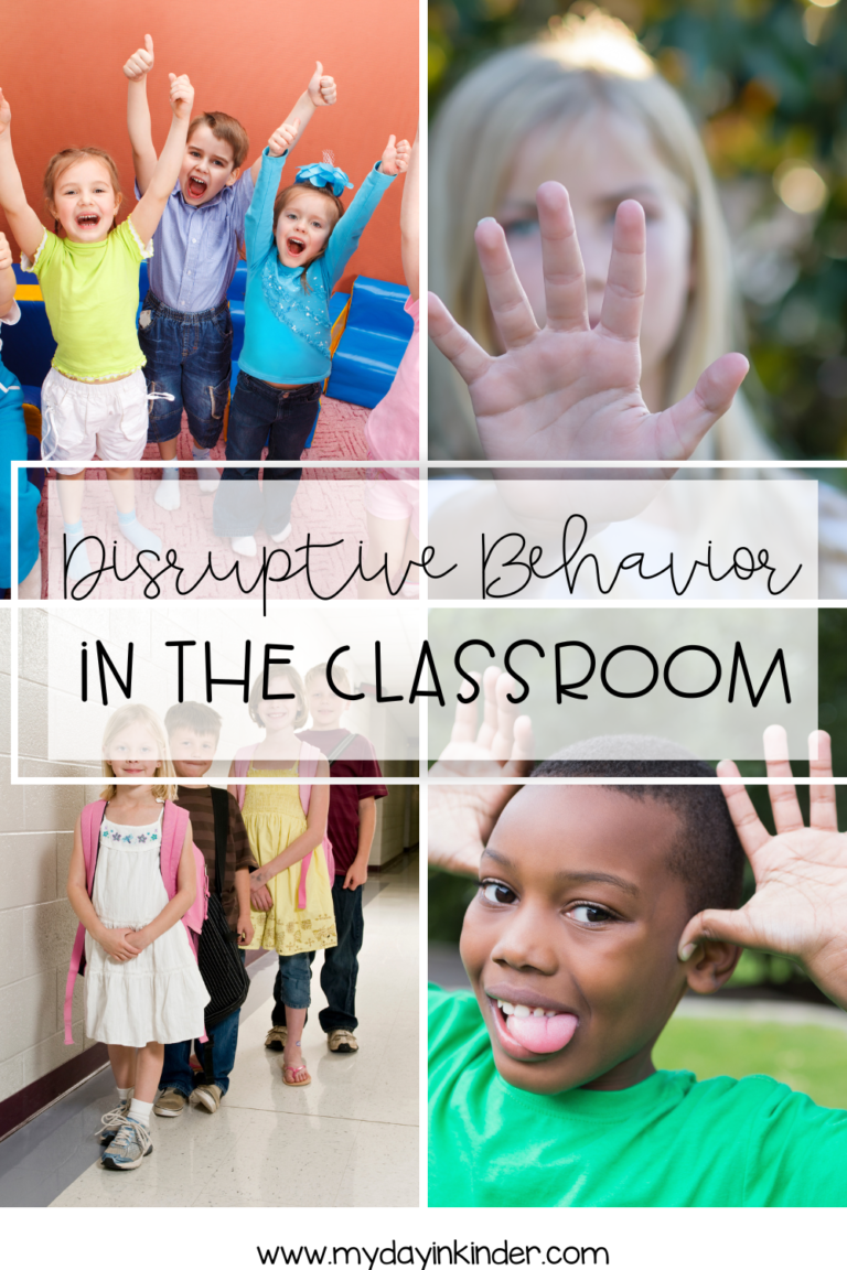 Strategies for Disruptive Behavior in the Classroom - My Day in K